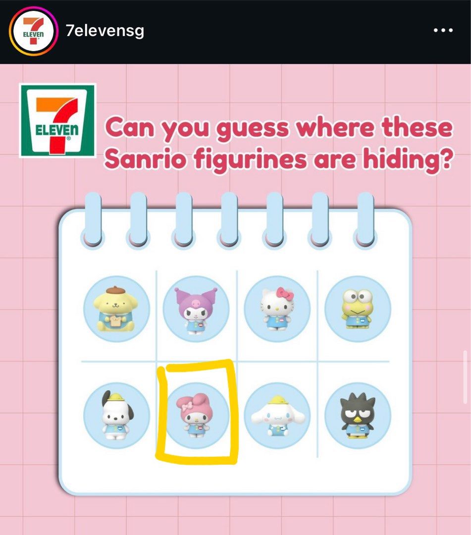 7-11 Senrio Figurine, Hobbies & Toys, Memorabilia & Collectibles, J-pop ...
