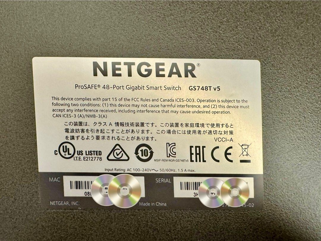 NETGEAR 智能交換機系列 48埠千兆位以太網智能交換機 帶2個專用SFP埠 48-Port Gigabit Ethernet Smart ...