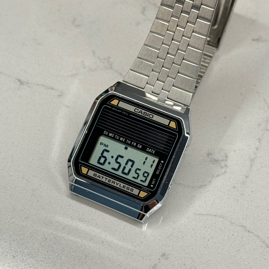 全新80年代已停產 Casio BB-800 太陽能 電子錶 日本製造 最後一隻 操作正常 rare vintage Made in Japan, 興趣及遊戲, 收藏品及紀念品, 古董收藏 ...
