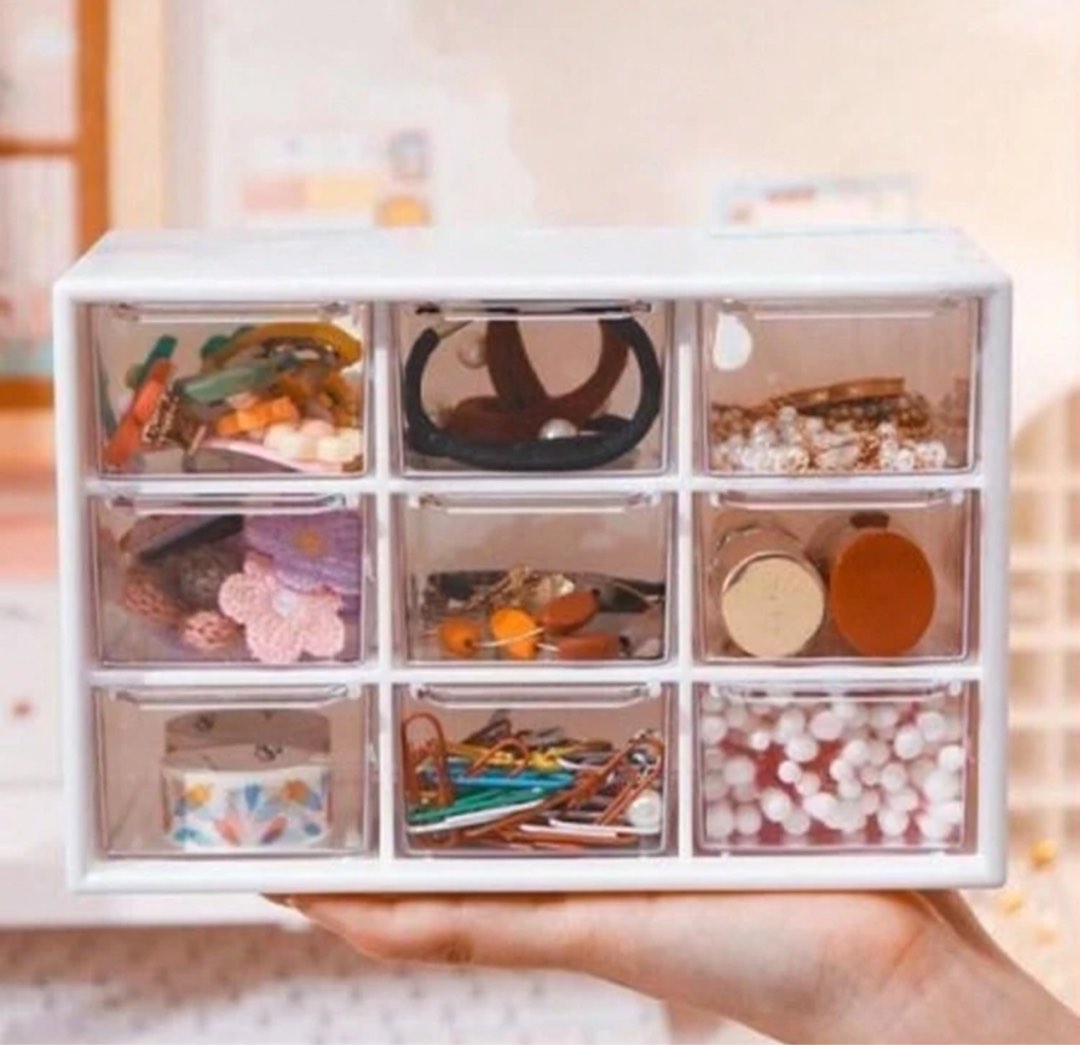 9-Grid Organiser Collection Box, Hobbies & Toys, Stationery & Craft ...