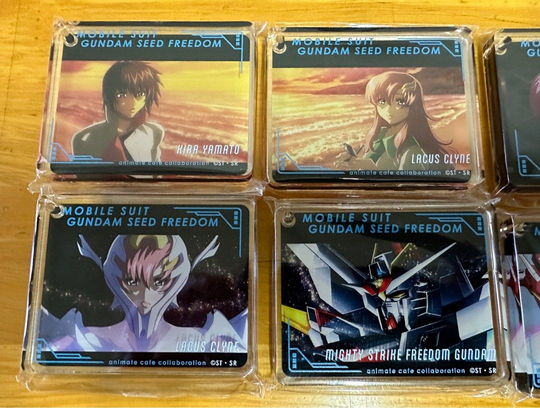 全新 日本 限定 animate cafe colotta 亞加力 acrylic block 磚 鎖匙扣 劇場版 gundam SEED FREEDOM 機動戰士 高達 特種計劃 基拉 莉古 ...