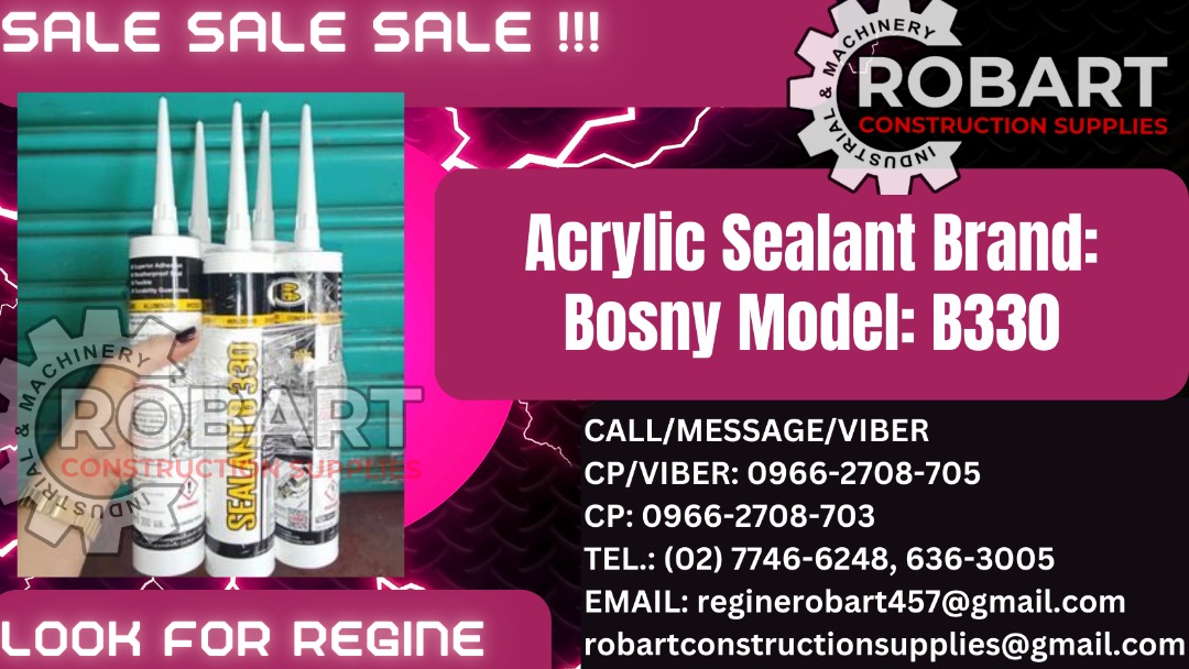 Acrylic Sealant Brand: Bosny Model: B330, Commercial & Industrial, Construction Tools ...