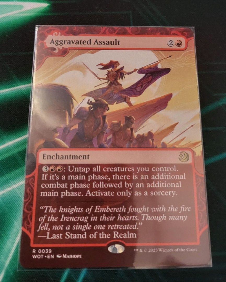 Aggravated Assault [Wilds Of Eldraine: Enchanting Tales] MTG, Hobbies & Toys, Toys & Games on ...