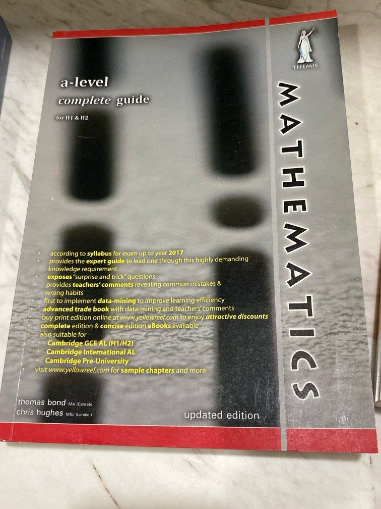 A-Level Maths Complete Guidebook (H1&H2), Hobbies & Toys, Books ...