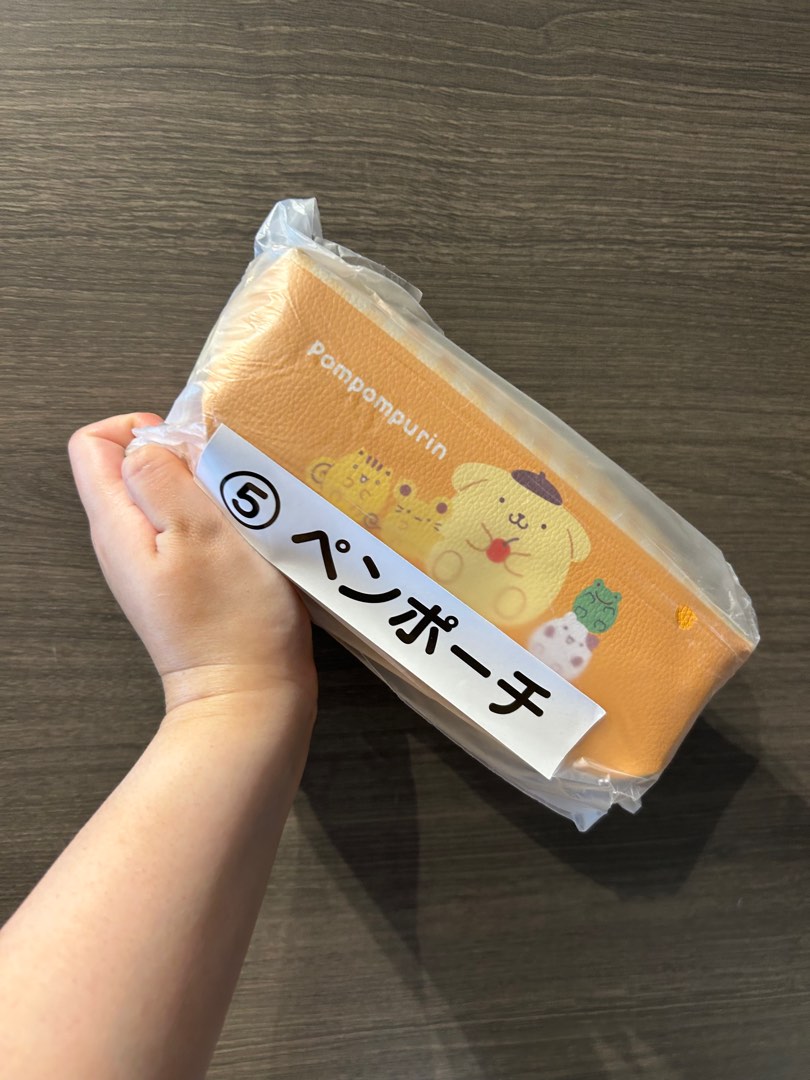 Authentic Sanrio Pompompurin Pompom team purin pencil zip case pen ...
