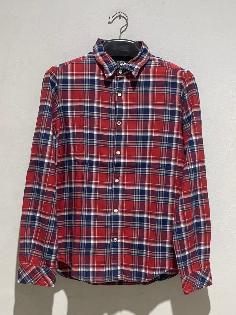 Beams Red PlaidShirt / Kemeja Beams / Vintage / Beams Japan not Comme ...