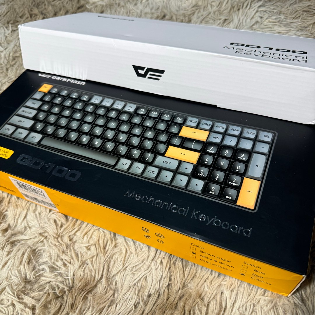 [Brandnew] Darkflash—GD100 Mechanical Keyboard (Milk & Brown ...