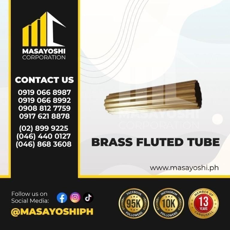 Brass Fluted Tube | Brass | Metals | Tube | Steels, Commercial ...