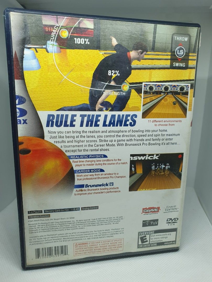 Brunswick Pro Bowling (Sony Playstation 2) (PS2), Video Gaming, Video ...