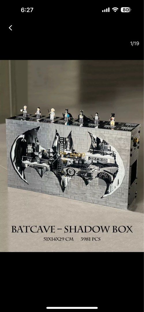 Brick Building block Batman batcave shadow box 76252 (not lego ...