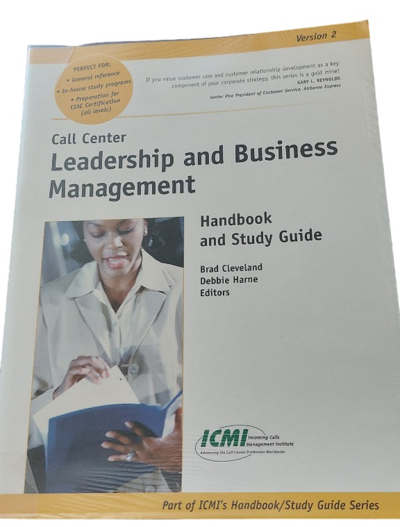 Call Center Leadership and Business Management Handbook and Study Guide ...