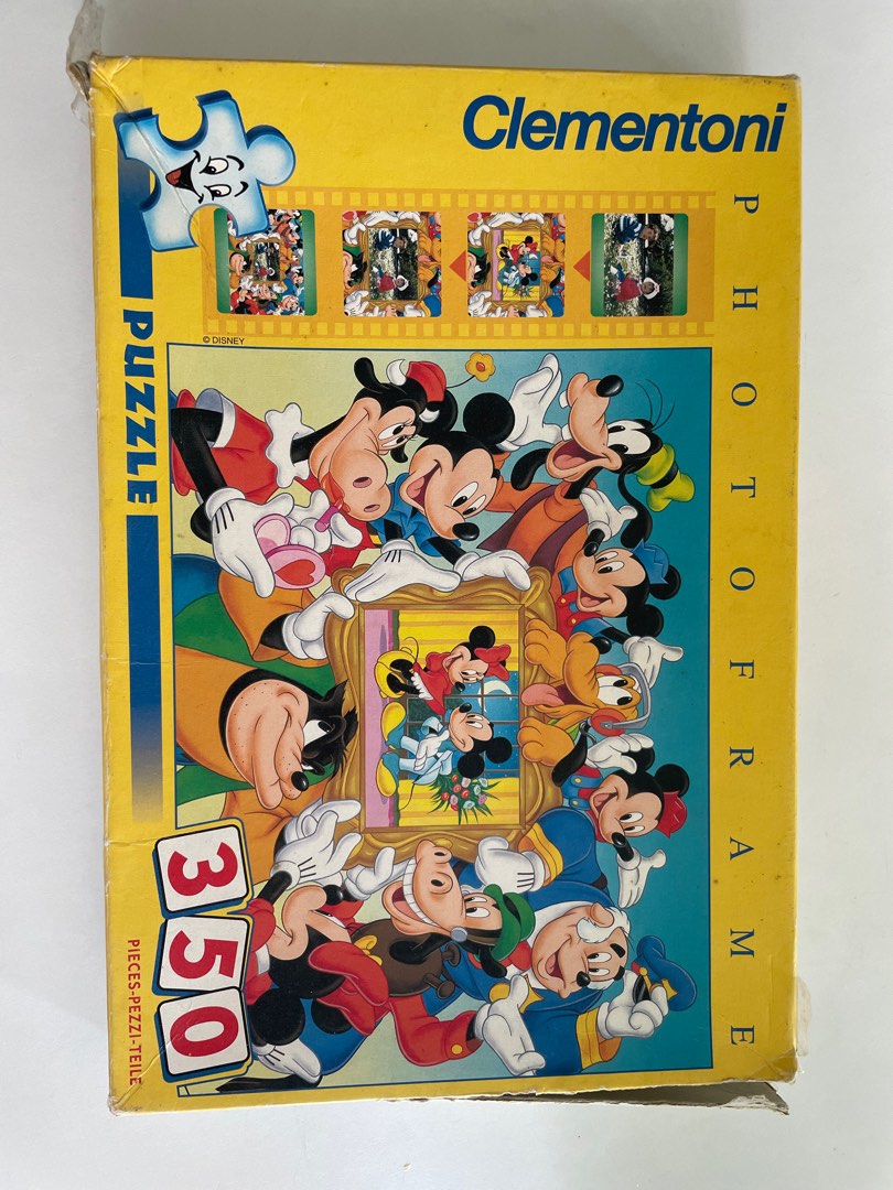 Clementoni puzzle Mickey Mouse 350 pieces photo frame, Hobbies & Toys ...