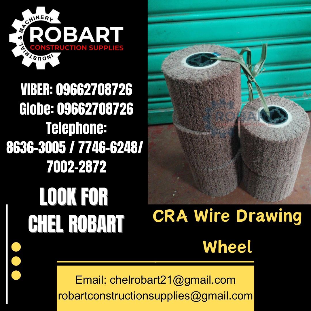 CRA WIRE DRAWING WHEEL, Commercial & Industrial, Construction Tools ...