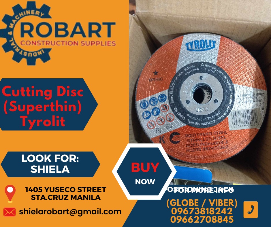 Cutting Disc (Superthin) Tyrolit, Commercial & Industrial, Construction ...