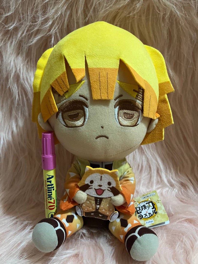 Demon Slayer Zenitsu Plush, Babies & Kids, Infant Playtime on Carousell