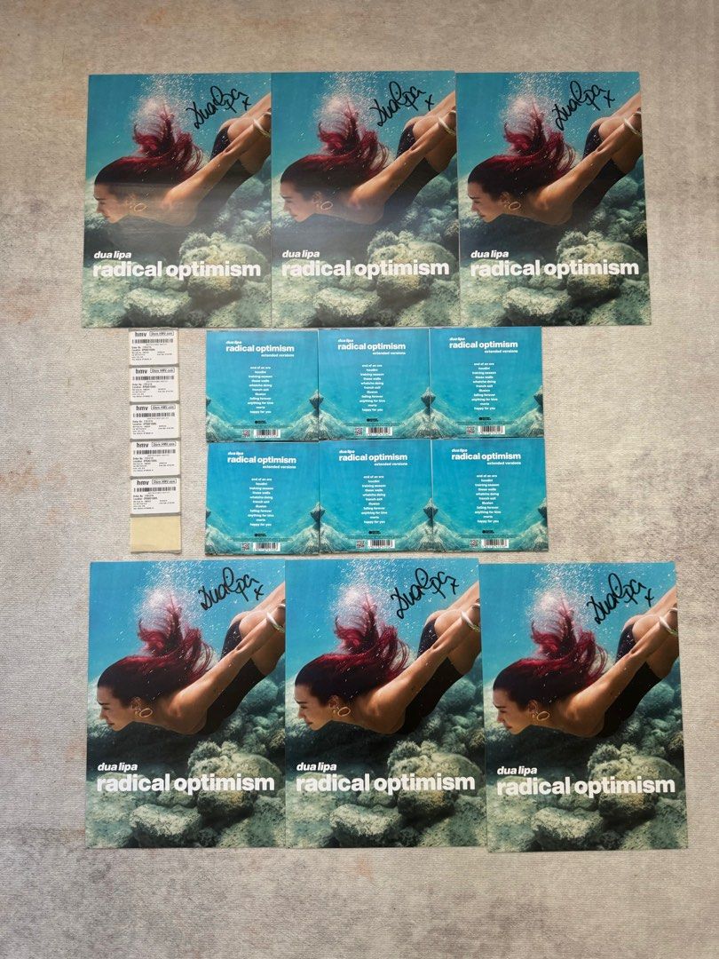 Dua Lipa Radical Optimism Extended with signed poster, 興趣及遊戲, 音樂、樂器 ...
