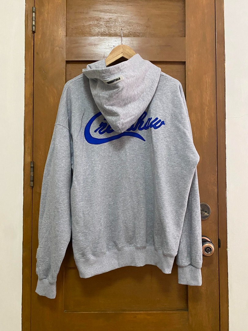 Fear Of God Essentials Crenshaw Grey Hoodie, Men's Fashion, Coats ...