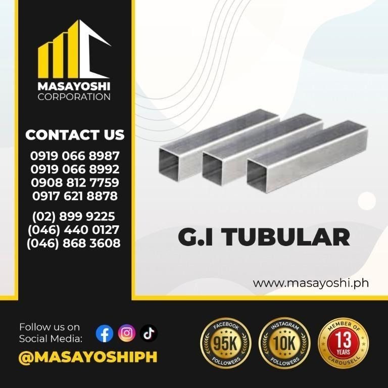 G.I Tubular | Gallvanized Iron Tubular | Tubular | G.I Steels | Bakal ...