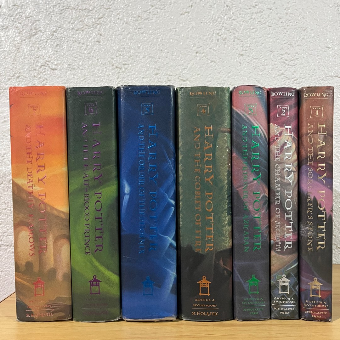 Harry Potter Complete Book Set 1-7 (Hardcover) by J.K. Rowling, Hobbies ...