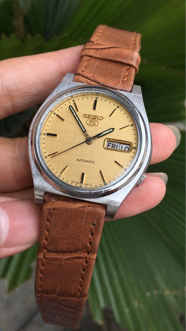 Jam Tangan Vintage seiko 5 7009 automatic, Fesyen Pria, Jam Tangan di Carousell