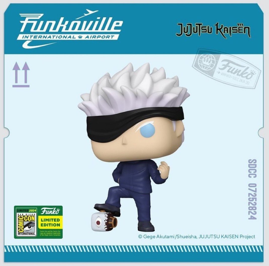 Jujutsu Kaisen SDCC Gojo funko pop, Hobbies & Toys, Toys & Games on ...