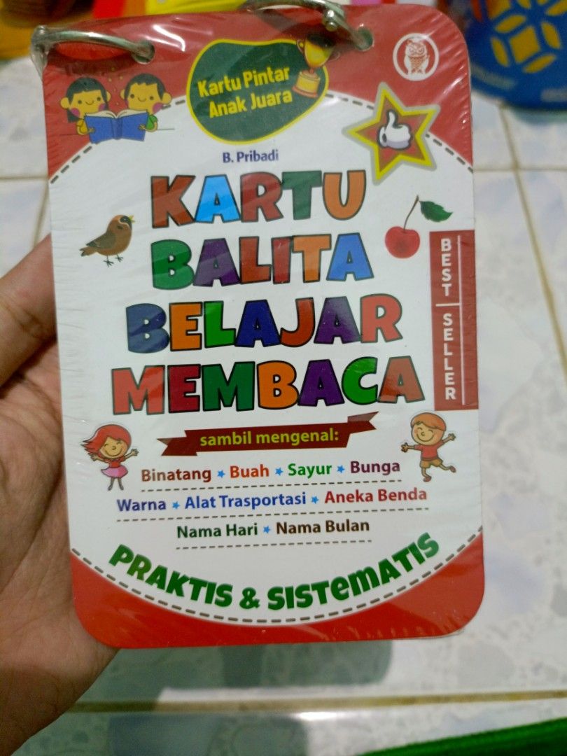 Kartu Balita Belajar Membaca Flash Card, Buku & Alat Tulis, Buku Anak ...