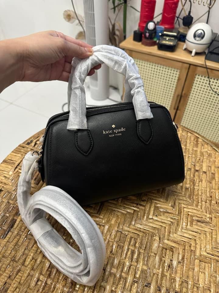 kate spade black madison duffle crossbody, Women's Fashion, Bags ...