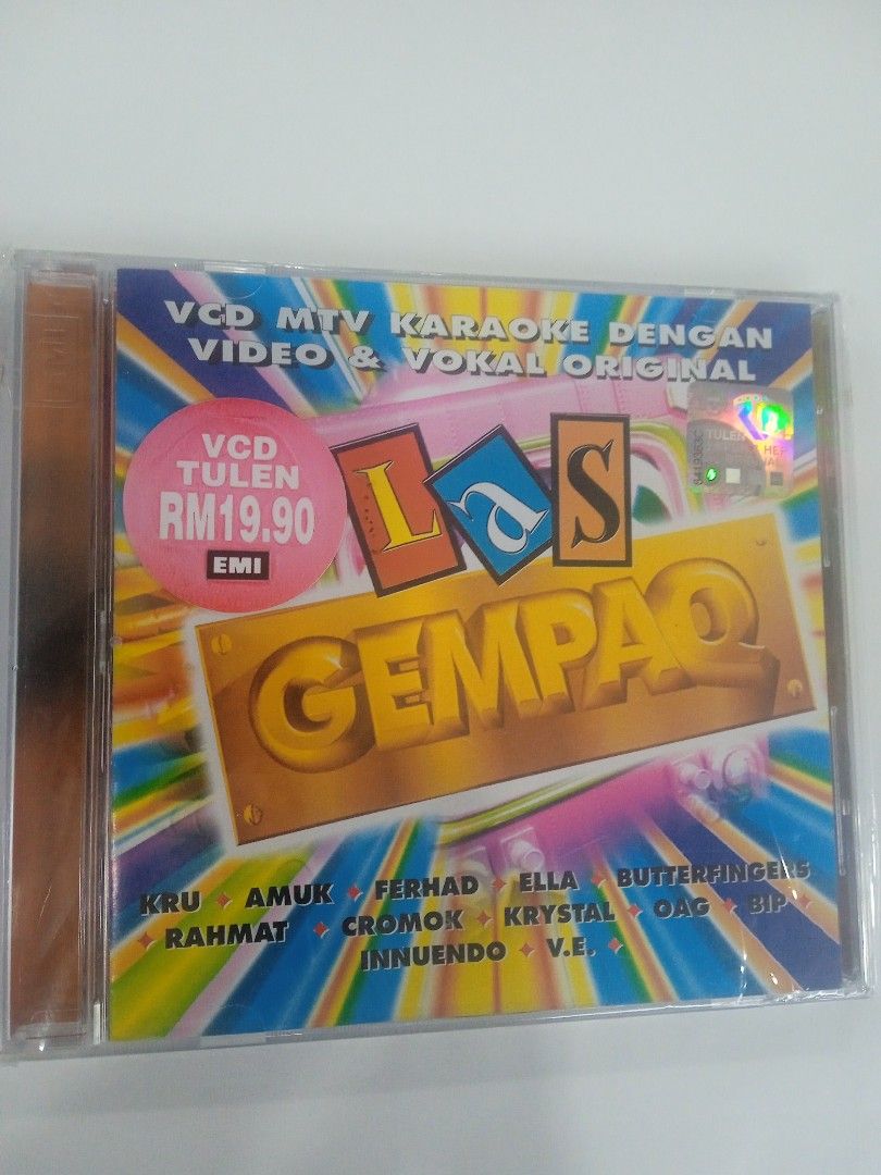 Las gempaq,vcd MTV karaoke, Hobbies & Toys, Music & Media, CDs & DVDs on Carousell
