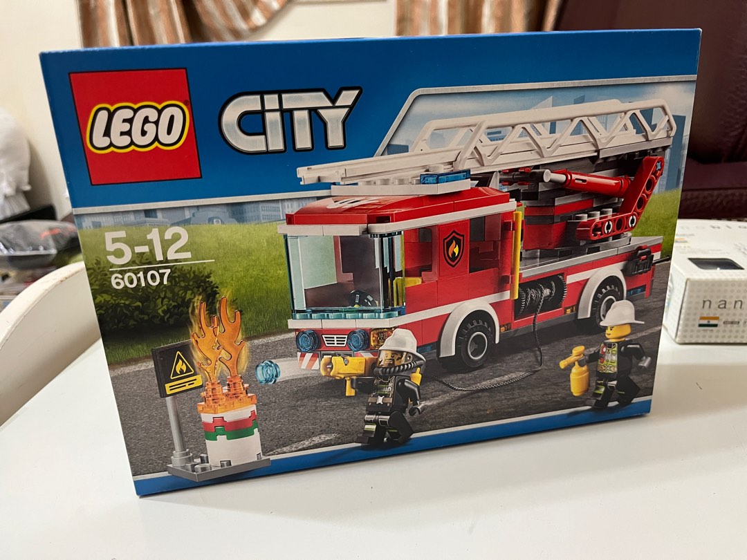 Lego 60107 Fire Ladder Truck 雲梯消防車 (City) [已停產], 興趣及遊戲, 玩具 & 遊戲類 ...