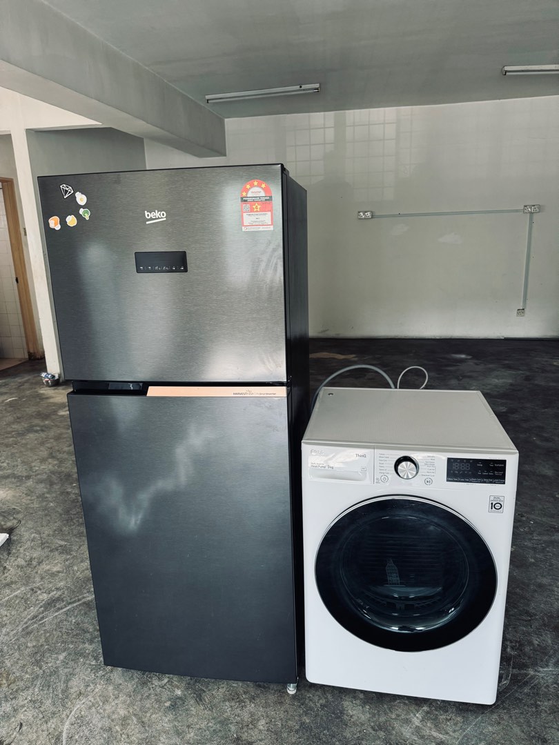 LG dryer 9KG, peti sejuk BEKO, katil set RM3000 all, Furniture & Home ...