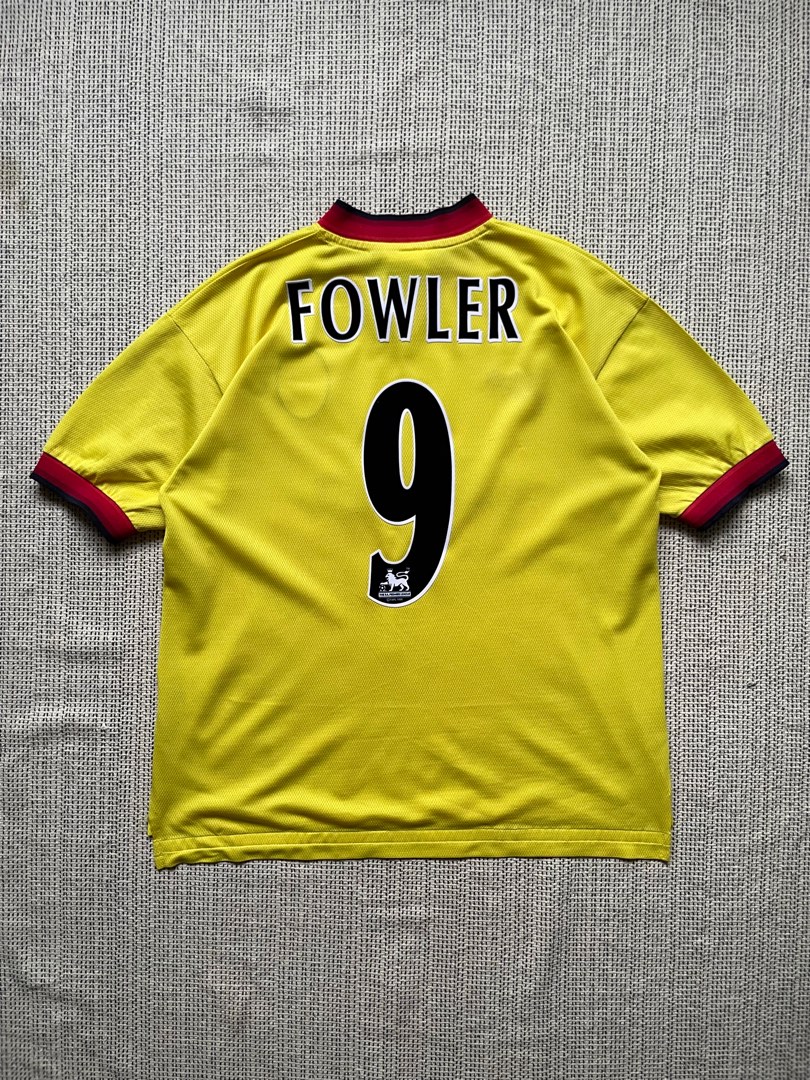 Liverpool 1997 Away Kit Namset 9 Fowler, Men's Fashion, Activewear on ...