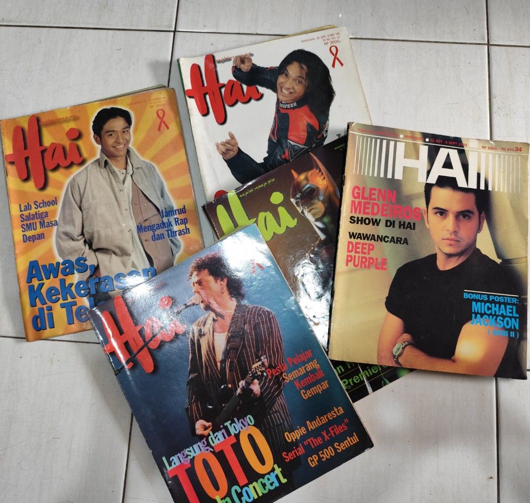 Majalah HAI tahun 1990 an kondisi terawat harga Satuan, Buku & Alat ...