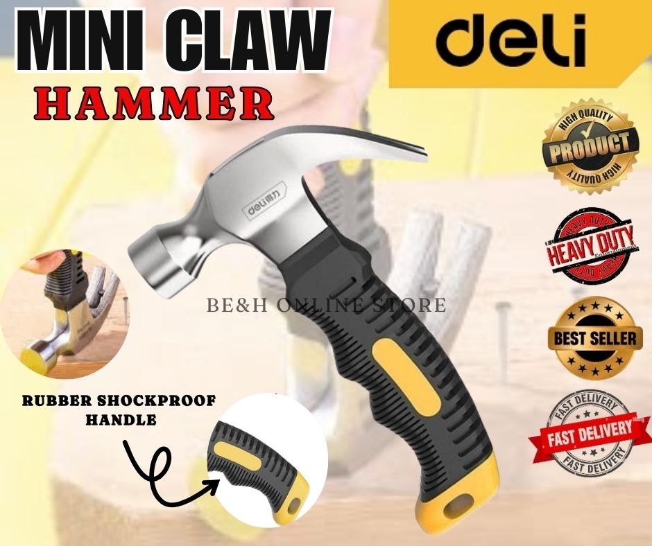 MINI CLAW HAMMER TUKUL KECIL RUBBER HANDLE DIY CARPENTER, Furniture ...