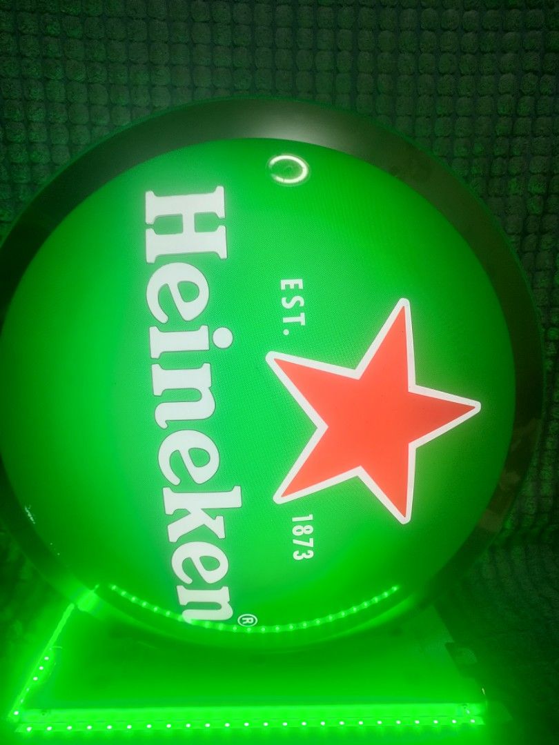 Neon box lawas Heineken, Antik, Pajangan di Carousell