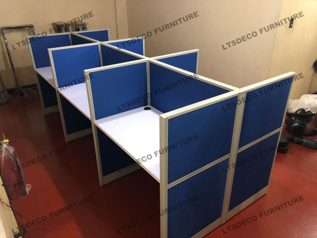NEW WORKSTATION MODULAR TABLE OFFICE PARTITION FURNITURES, Furniture & Home Living, Office ...