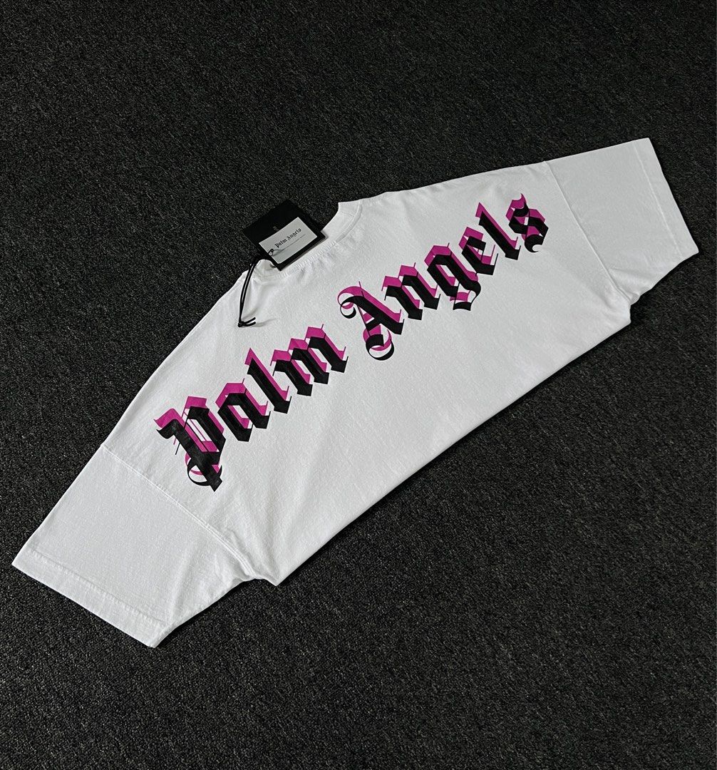 PALM ANGELS CLASSIC LOGO TEE SHIRT, Men's Fashion, Activewear on Carousell