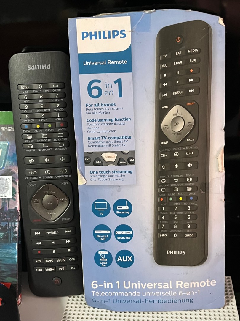 Philips Universal remote 6in 1, TV & Home Appliances, TV ...