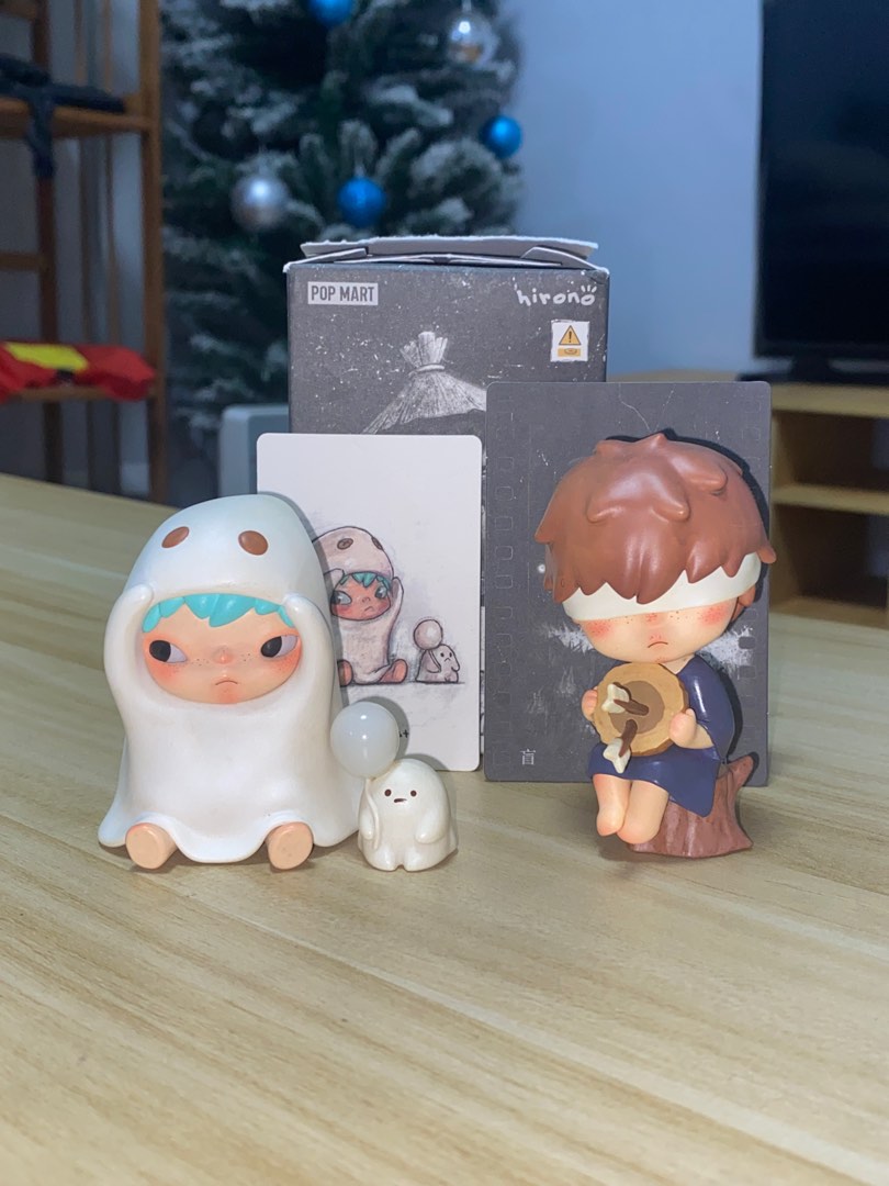 POPMART Hirono: The Ghost & Blind Set, Hobbies & Toys, Toys & Games on ...