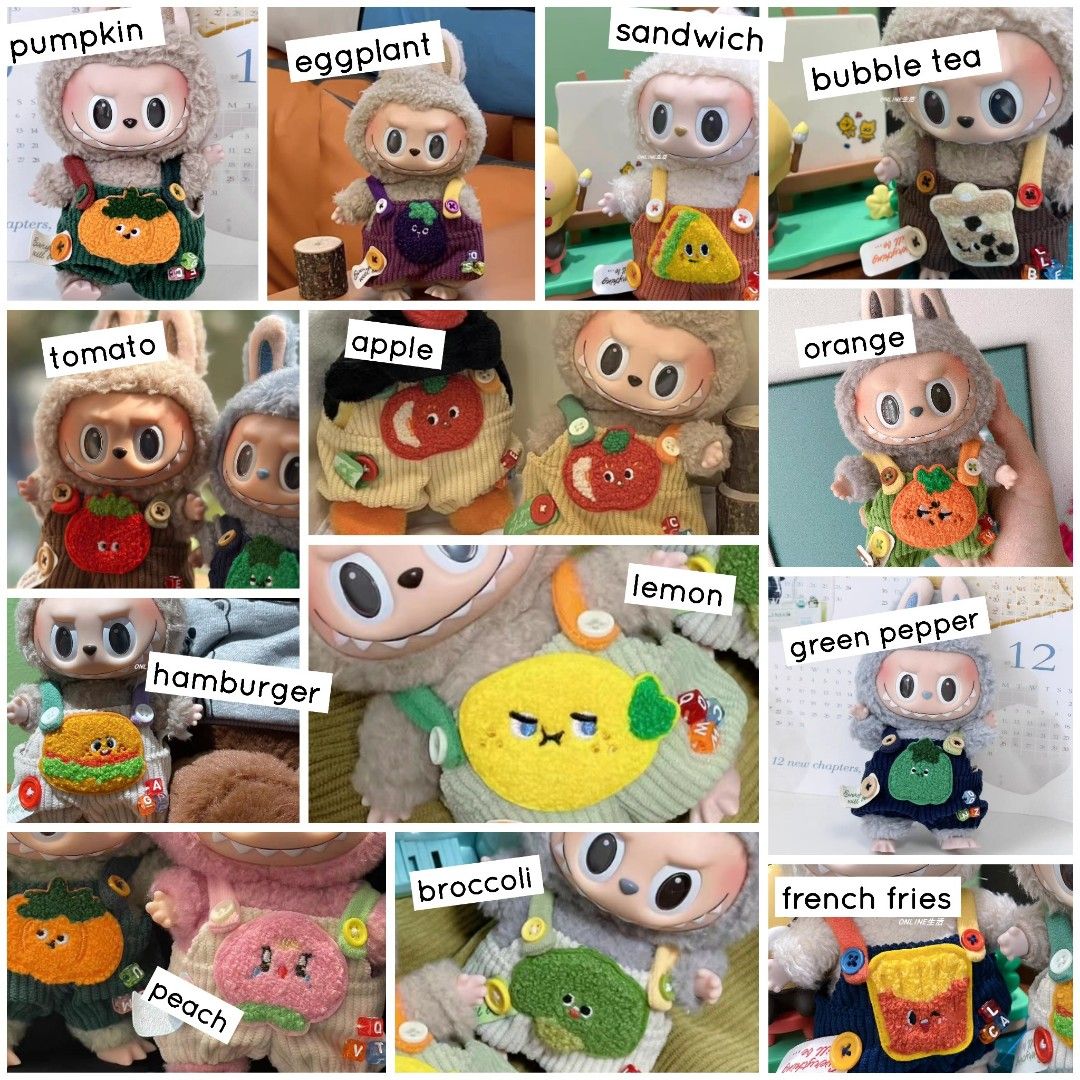 [preorder] labubu clothing - food series, Hobbies & Toys, Toys & Games ...