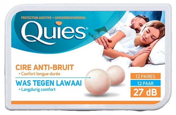 Quies Ear Protection with Wax Anti-Noise 12 Pairs (27dB) 蠟質抗噪音耳塞 12 對 ...