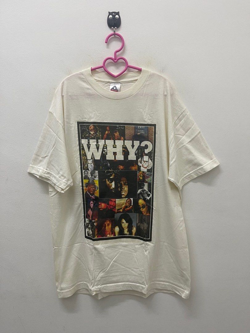 Rare Vintage WHY? 2Pac Rap Tee, Men's Fashion, Tops & Sets, Tshirts ...