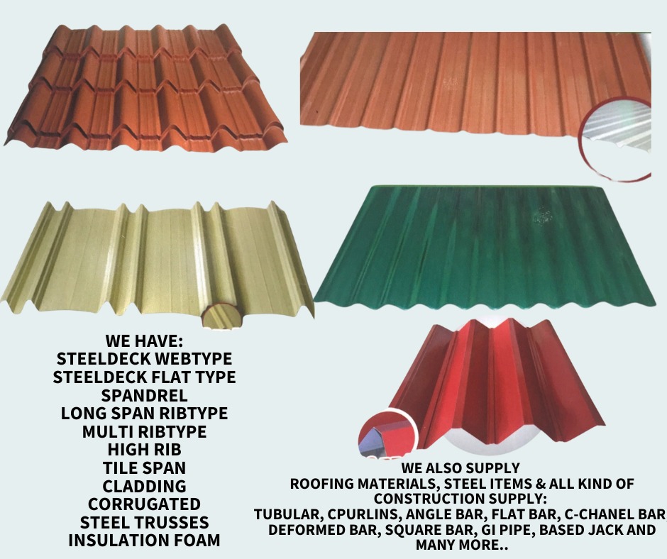 ROOFING AND DECKING AVAILABLE HERE Long Span, Multi Rib, Corrugated ...