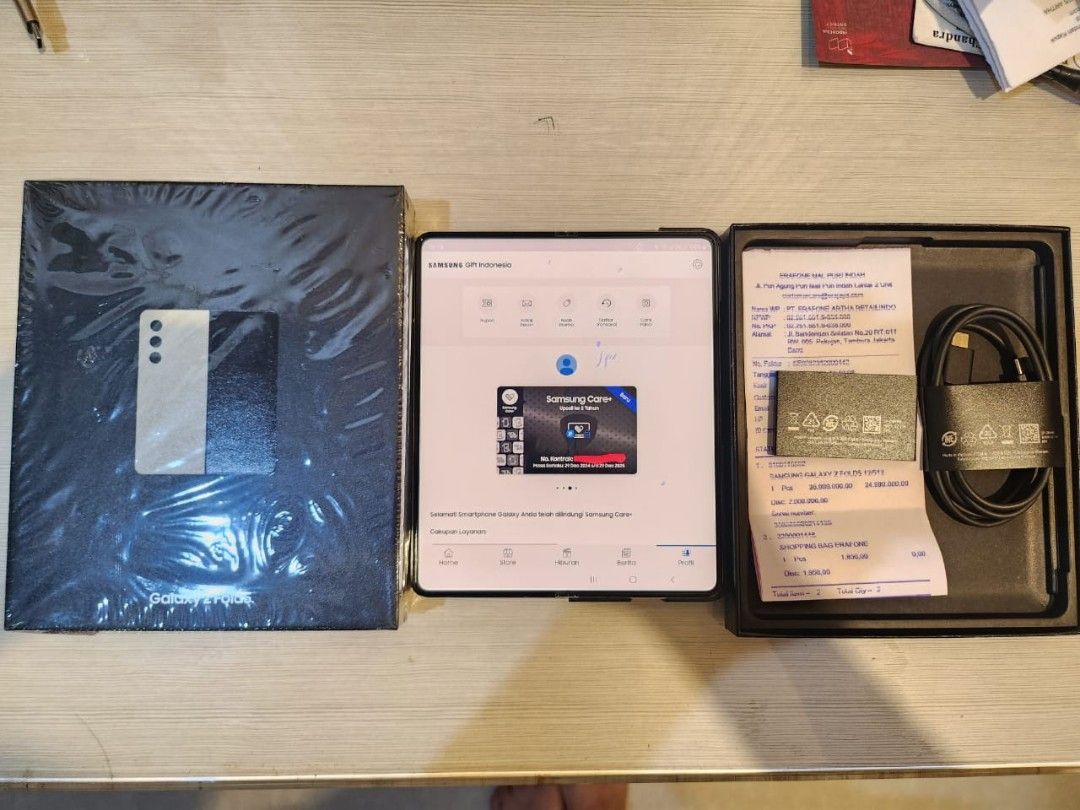 Samsung Galaxy Z Fold 5 Putih 12GB/512GB Garansi Resmi masih ON Aktif ...