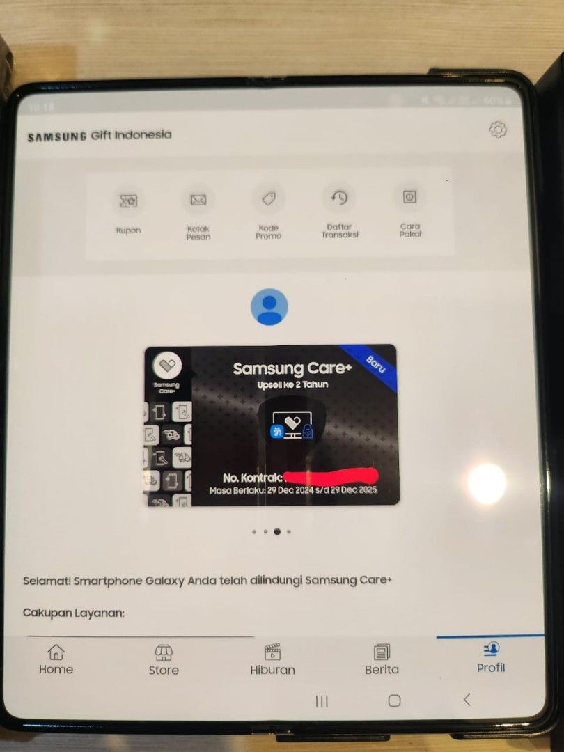 Samsung Galaxy Z Fold 5 Putih 12GB/512GB Garansi Resmi masih ON Aktif ...