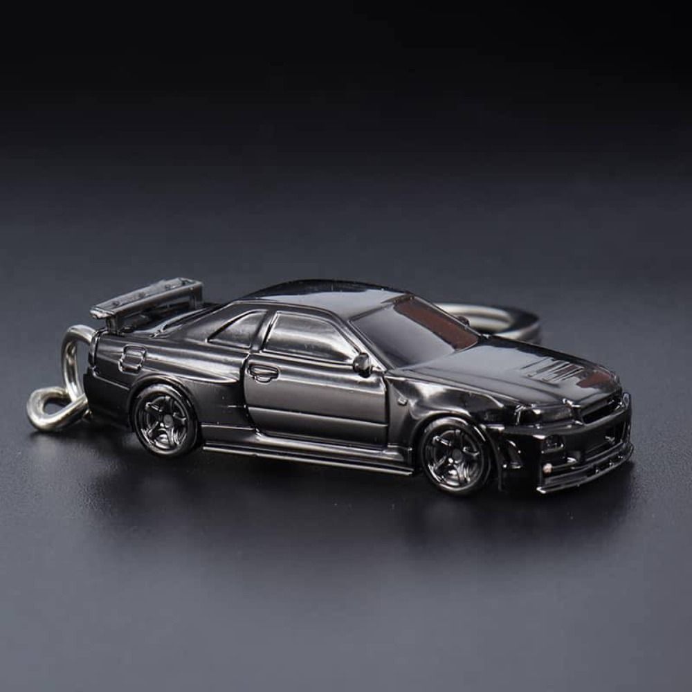 Seeker 1/87 Scale Skyline GT-R R34 Z-Tune (galvanized) Gun Grey Color ...