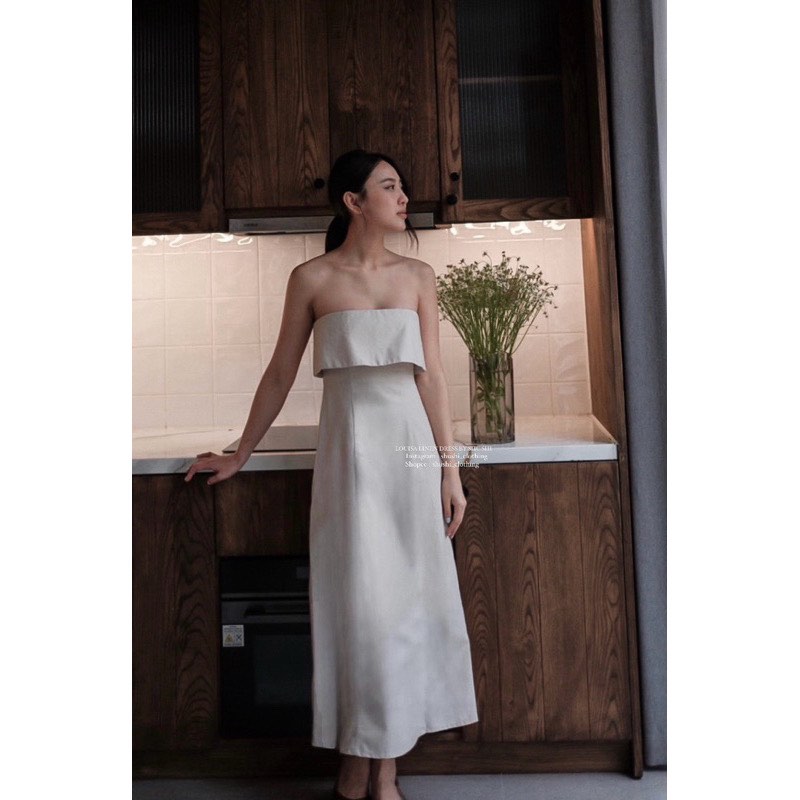 Shu Shi Clothing Louisa Dress (Linen Chest Cup Dress), Women's Fashion, Dresses & Sets, Dresses ...