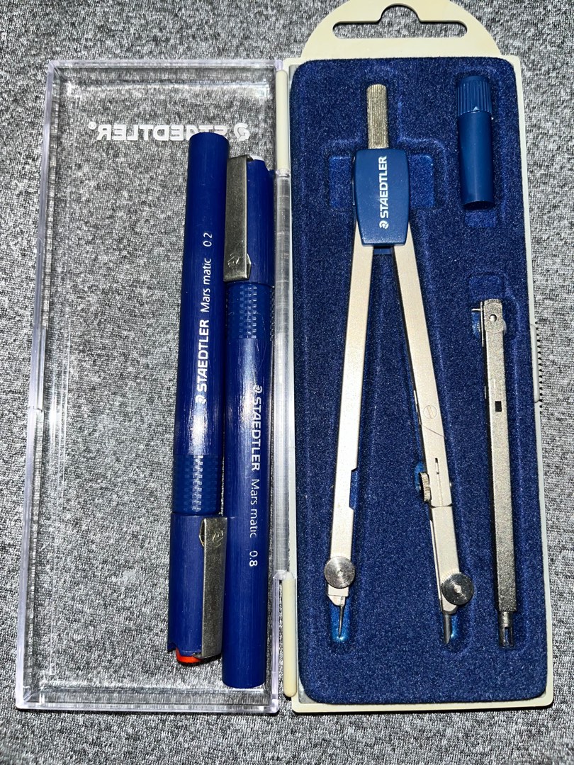Staedtler Compass Set and Technical Pens, Hobbies & Toys, Stationary ...