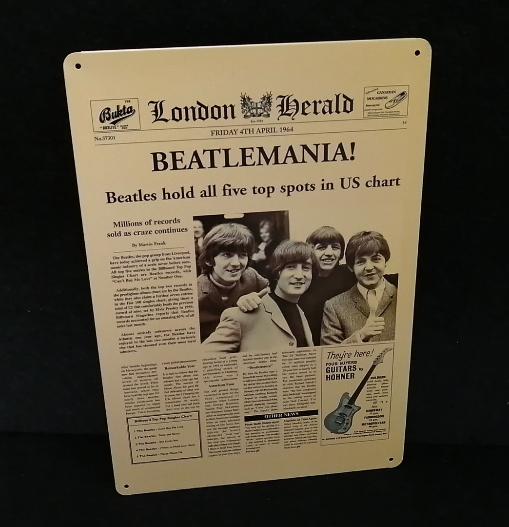 🐞🎸 The Beatles "BEATLEMANIA!" London Herald Headlines - Friday 4th ...