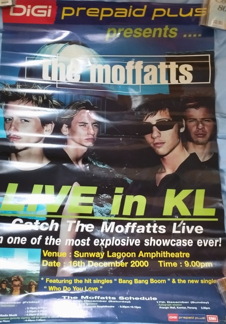 The Moffatts Concert Poster 2000, Hobbies & Toys, Collectibles ...