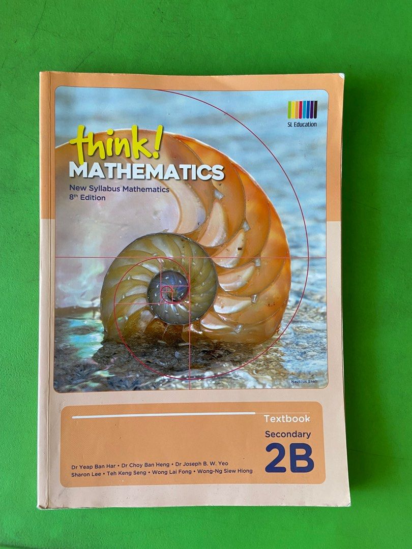 Think mathematics textbook secondary 2B original preloved, Buku & Alat ...
